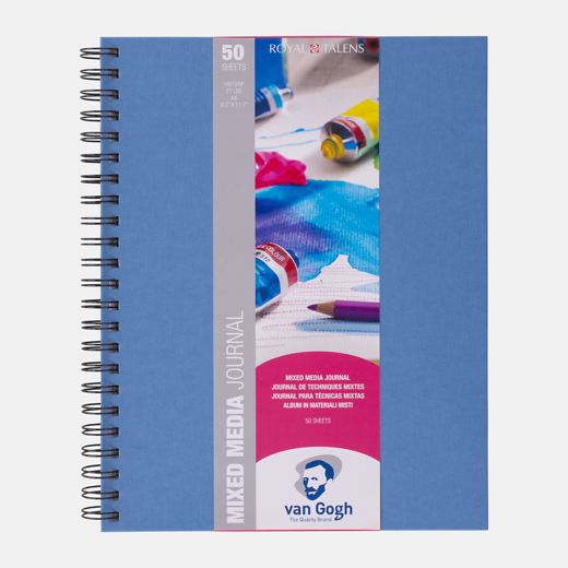 Van Gogh mixed media papier - journal - A4 - Verfijnd Veenendaal